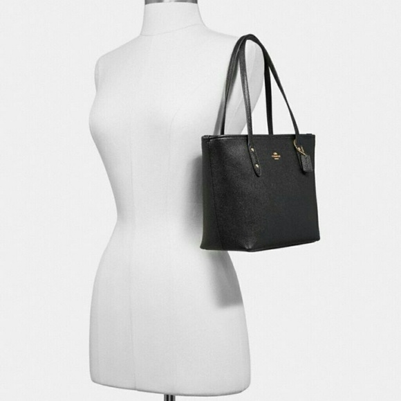 Coach | Bags | Coach Leather Mini Zip Tote | Poshmark
